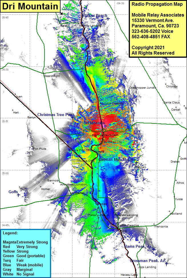Radio Tower Site - Dri Mountain, Bullhead City, Mojave County, Arizona ...