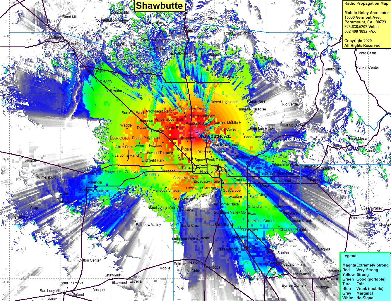 Radio Tower Site - Shawbutte, Phoenix, Maricopa County, Arizona - MRA