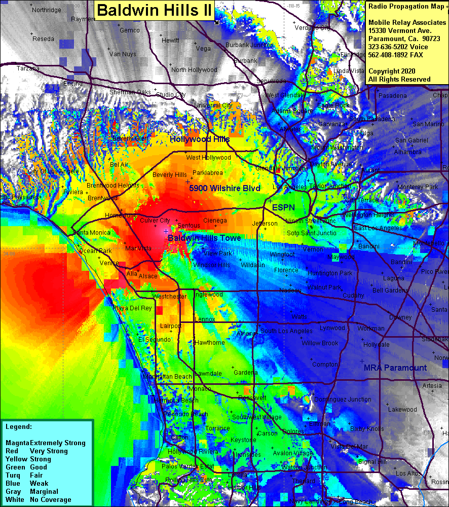 Radio Tower Site - Baldwin Hills II, Culver City, Los Angeles County ...