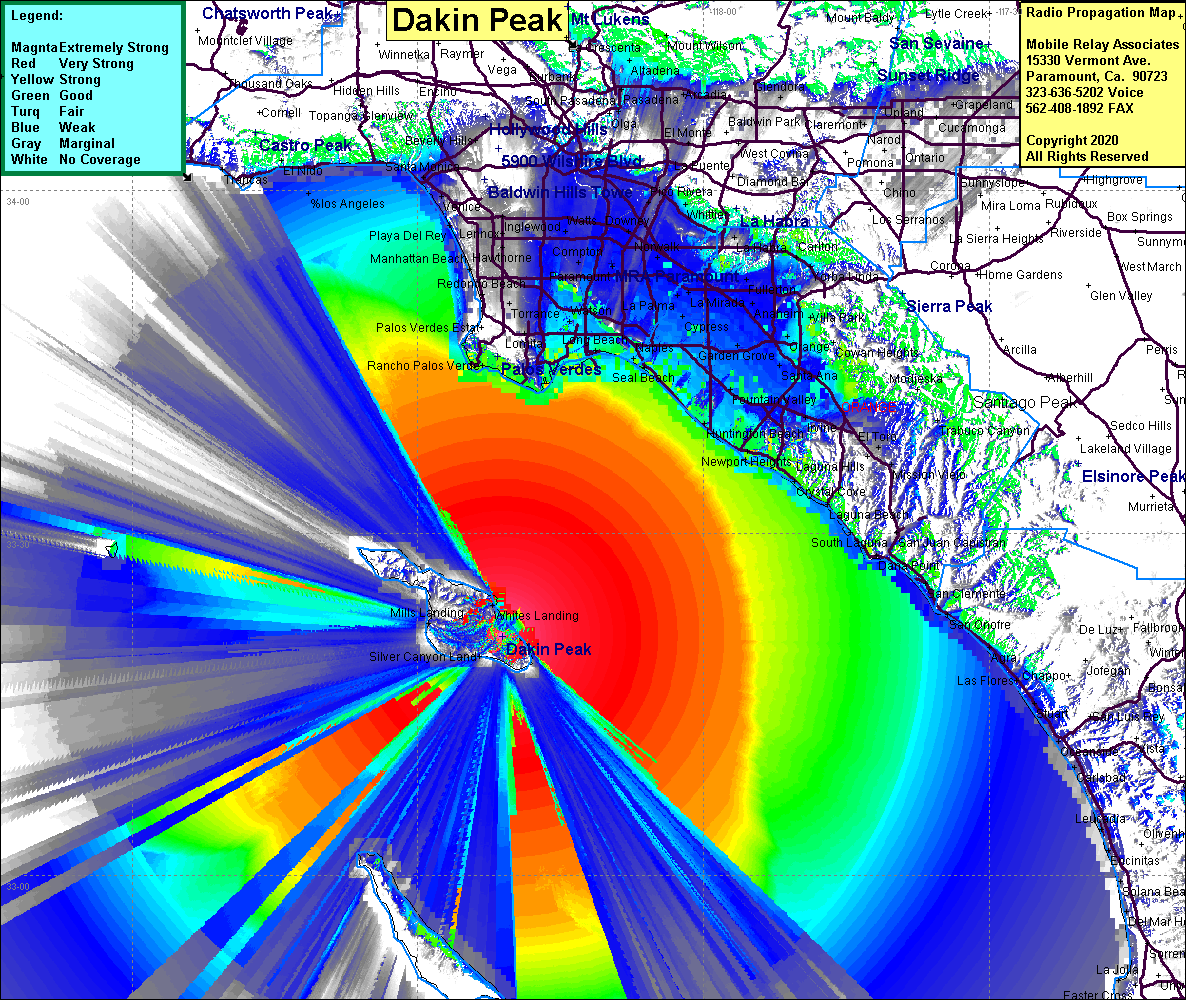 Radio Tower Site - Dakin Peak, Avalon, Los Angeles County, California - MRA