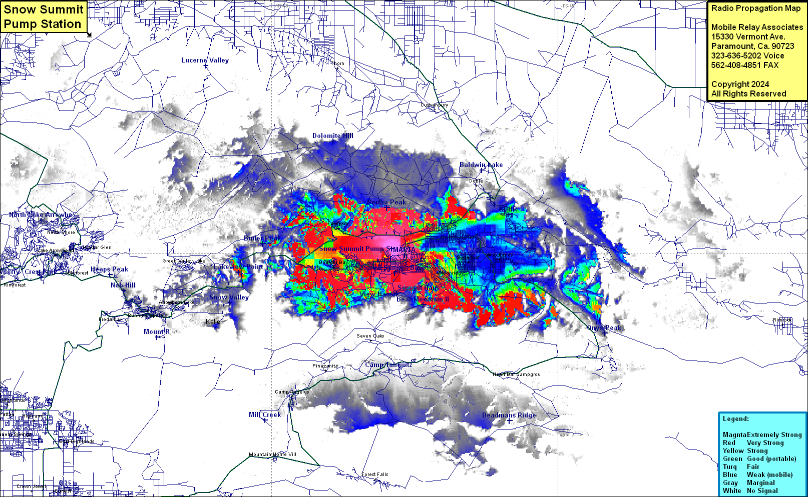 Radio Tower Site - Snow Summit Pump Stn, Arrowbear, San Bernardino ...