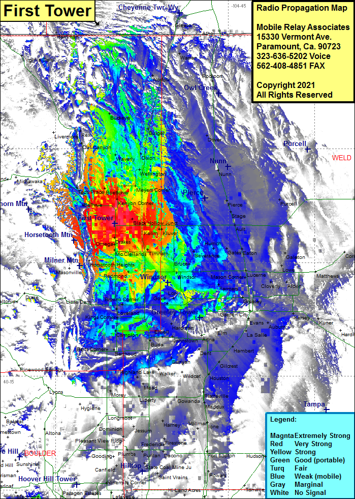Radio Tower Site - First Tower, Ft Collins, Larimer County, Colorado - MRA