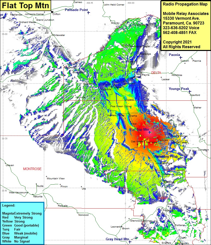 Radio Tower Site - Flat Top Mtn, Montrose, Montrose County, Colorado - MRA