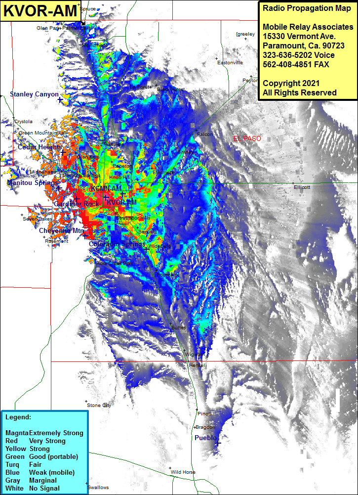 Radio Tower Site - KVOR-AM, Colorado Springs, El Paso County, Colorado ...