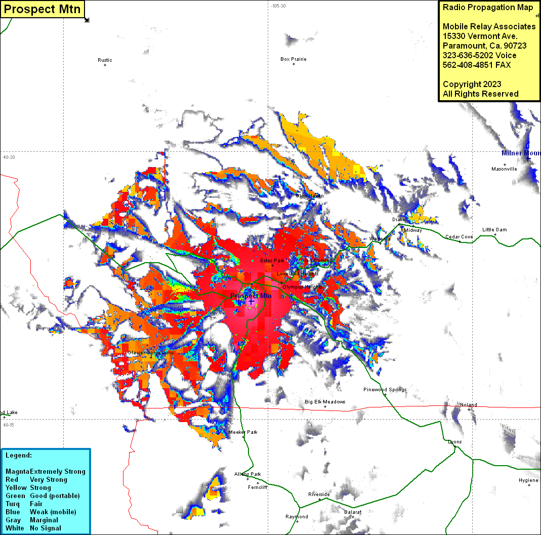 Radio Tower Site - Prospect Mtn, Estes Park, Larimer County, Colorado - MRA