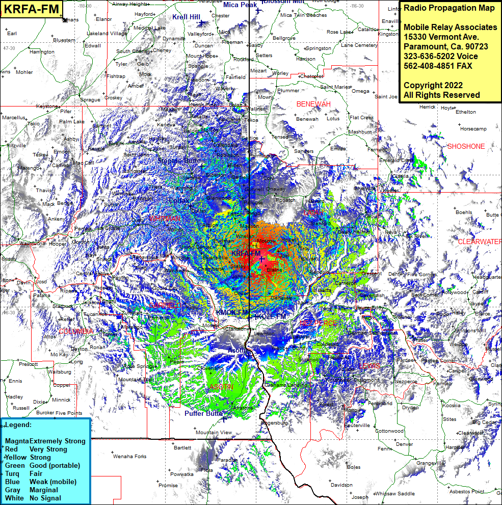 Radio Tower Site - KRFA-FM, Blaine, Latah County, Idaho - MRA