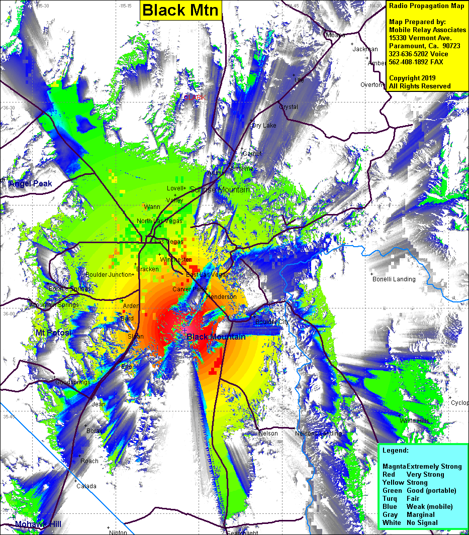 Radio Tower Site - Black Mtn, Henderson, Clark County, Nevada - MRA
