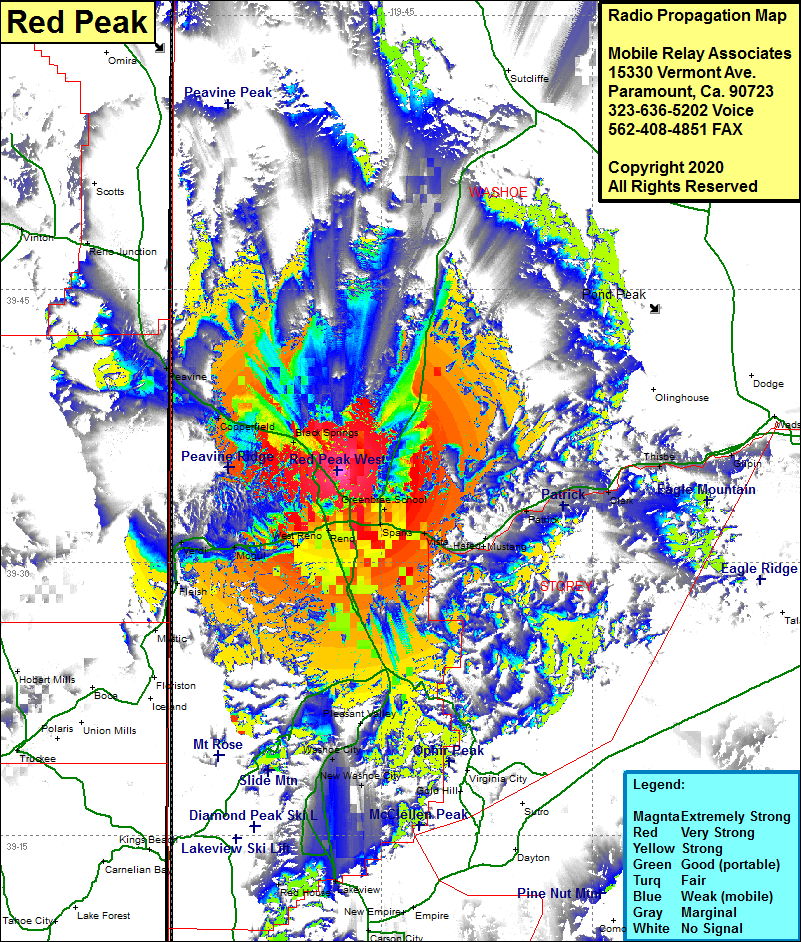 Radio Tower Site - Red Peak II, Reno, Washoe County, Nevada - MRA