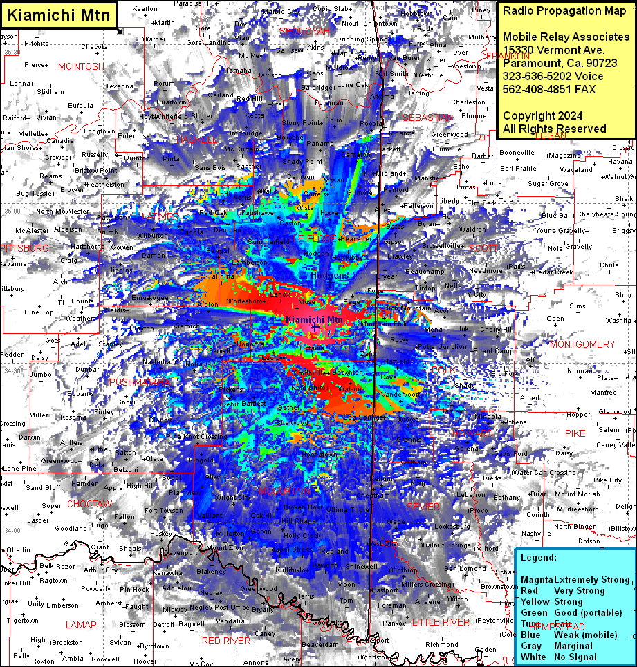 Radio Tower Site - Kiamichi Mtn, Octavia, Le Flore County, Oklahoma - MRA