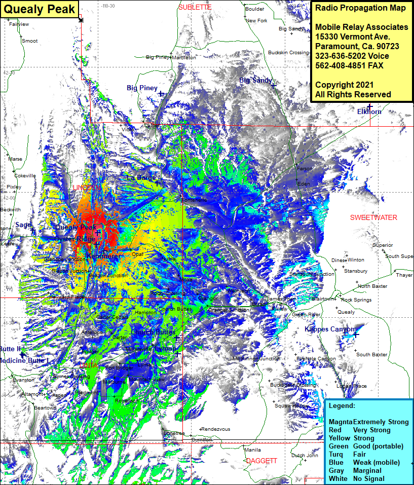 Radio Tower Site - Quealy Peak, Kemmerer, Lincoln County, Wyoming - MRA